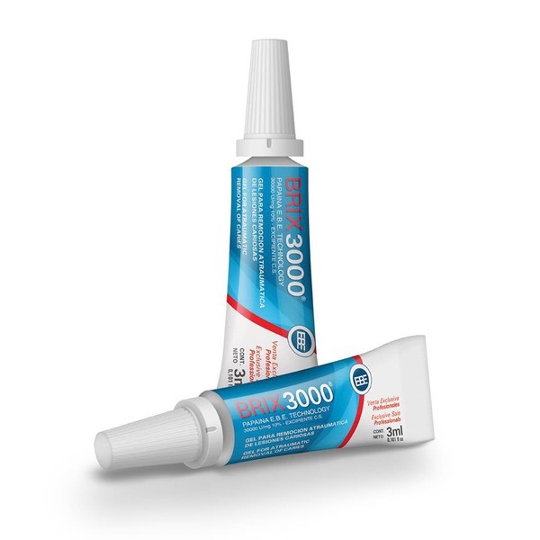 Operatoria BRIX Materiales Dentales Brix 3000 Pomo de 3ml - Gel Enzimatico para Tratamiento ...
