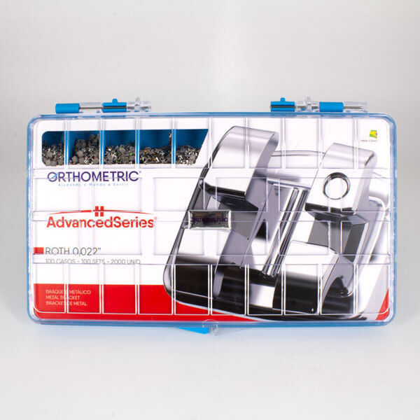 Ortodoncia ORTHOMETRIC Kit 100 Casos Brackets Metalicos Advanced Series ...